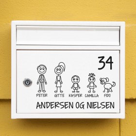 Postkasse stickers → Køb Wallsticker til Postkassen her