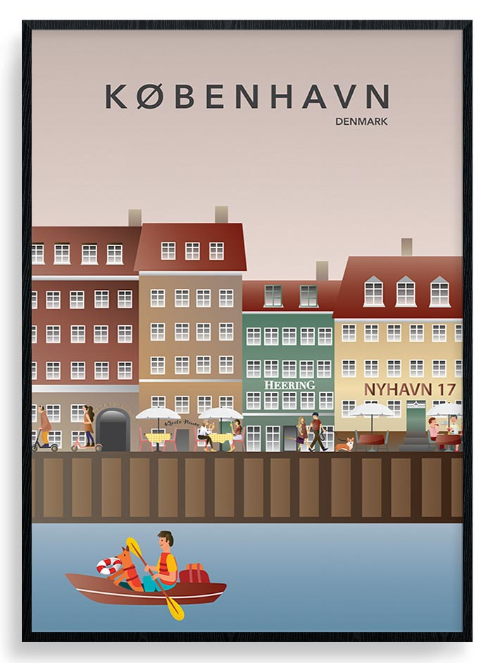 København Nyhavn Plakat